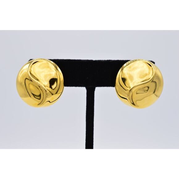 Monet | Jewelry | Monet Vintage Earrings Gold Round Medallion Coin ...